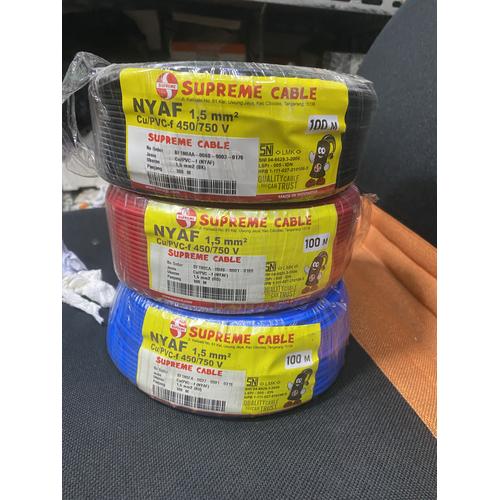 Jual kabel nyaf 1,5 mm supreme nyaf 1x1,5 - Kota Bandung - Salsabila-Listrik | Tokopedia