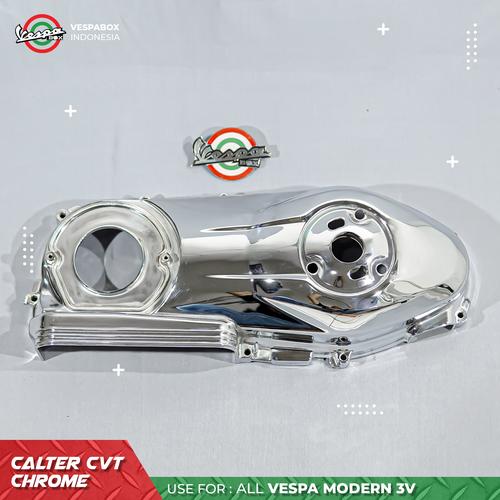 Jual Calter CVT / Cover CVT Chrome for Vespa Sprint Primavera LX S GTS ...