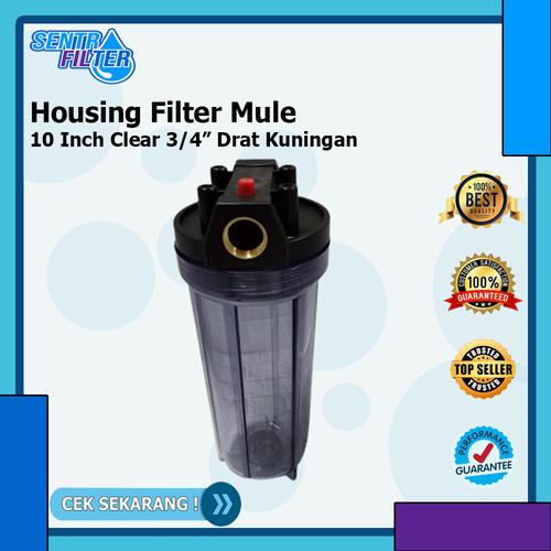 Promo Housing Filter Air 10 Inch Clear Mule Kuningan 3/4" Drat ...