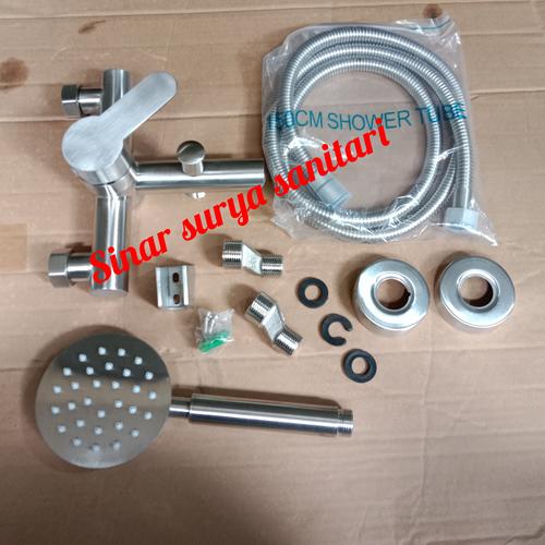 Jual Kran bathtub panas dingin stainless sus 304 / keran shower set ...