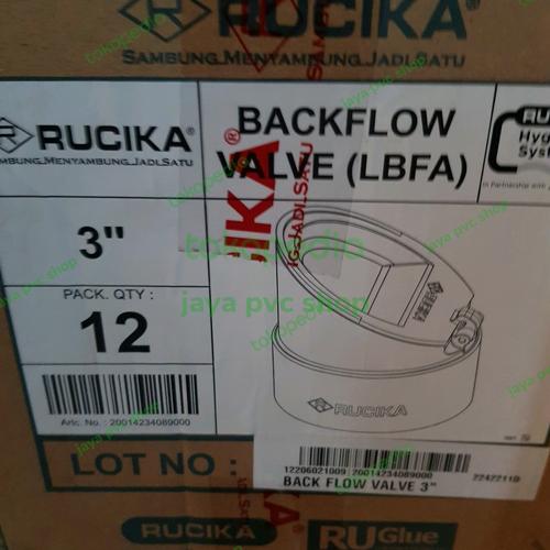 Jual fitting pvc backflow valve 3" rucika - Kota Tangerang Selatan ...