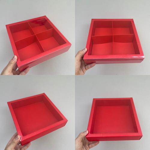 Jual Dus L merah ukuran 22x22x6 mika polos - Tanpa sekat - Kota ...