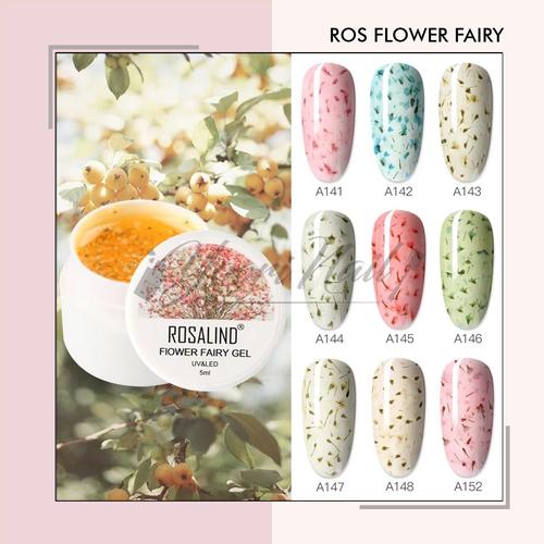 Jual Rosalind flower fairy 5ml uv led gel polish 12 warna gel bunga ...