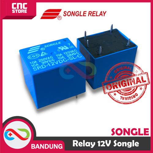 Jual Relay Songle 5V dan 12V SRD-05VDC-SL-C & SRD-12VDC-SL-C 5 Pin 10A ...