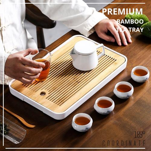 Promo TATAKAN TEH CINA BAMBOO TEA TRAY - Nampan Kayu Tea Minuman Kopi ...