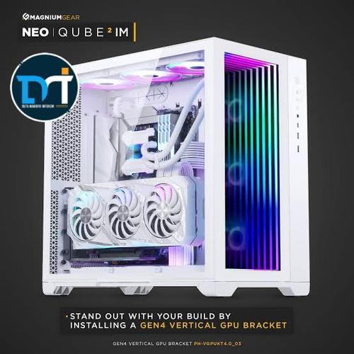 Promo Magnium Gear Neo Qube 2 Infinity Mirror Tempered Glass Mid-Tower ...