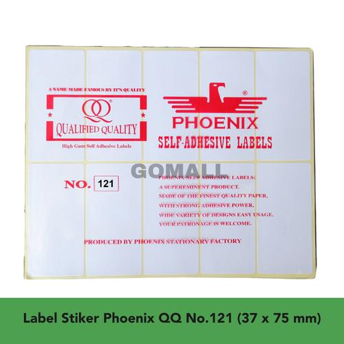 Jual Label Stiker Phoenix QQ No.121 Kertas Harga Nama Undangan 37 x 75 ...