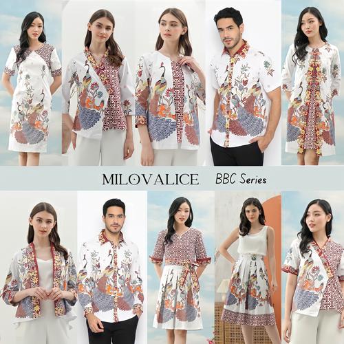 Promo Set Batik Modern / Baju Batik Couple Kondangan / Seragam Kantor ...