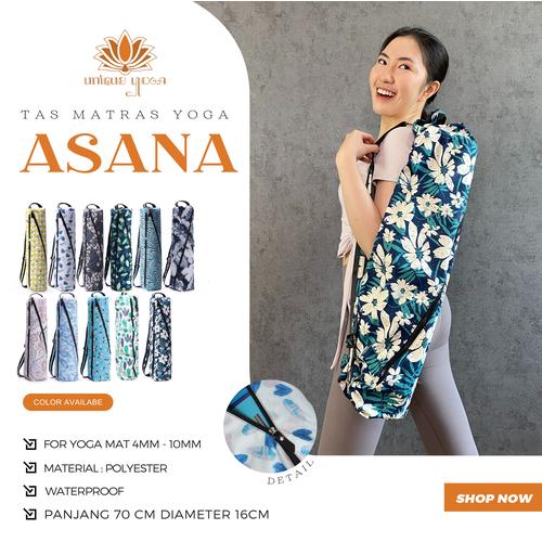 Jual Tas Matras Yoga / Tas Olahraga / Tas Motif Daun Biru - Asana Bag M ...