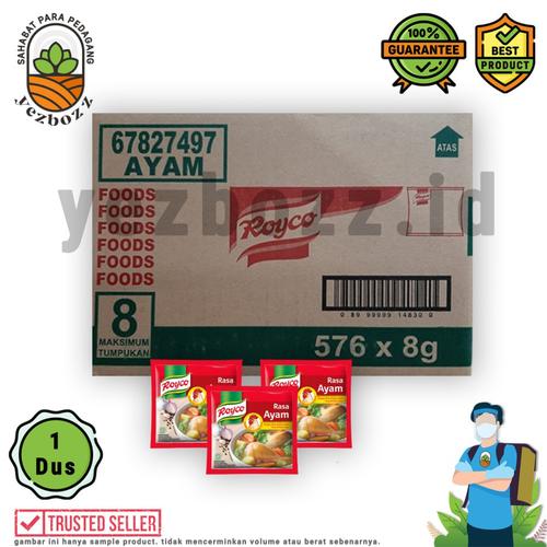 Jual Royco / Royko Rasa Ayam Penyedap 1 Dus Isi 576 Sachet (Harga ...