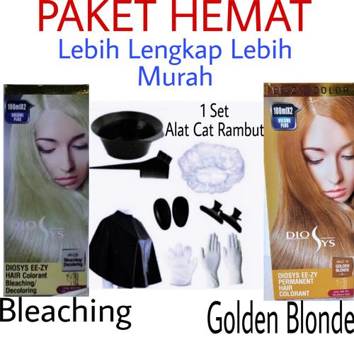 Jual pewarna rambut diosys dio sys golden blonde , bleaching & alat cat ...