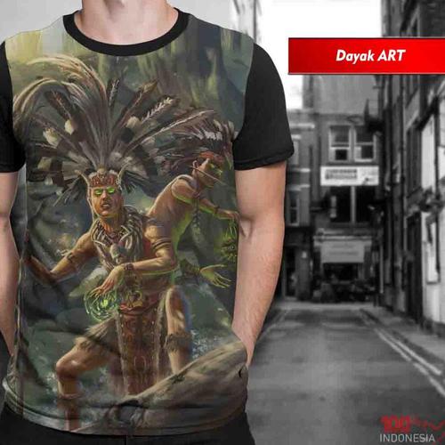 Jual Kaos Print 3D Limited Dayak ART -Grosir Kaos 3D - 5XL - Jakarta ...