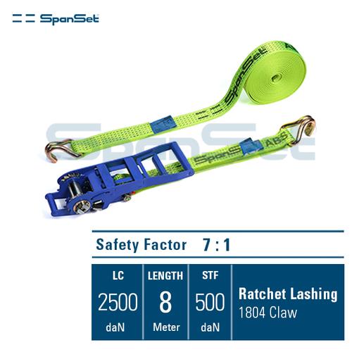 Promo SpanSet Ratchet Lashing 20050 Claw, 8m, PES Lashing 50mm - 9 ...