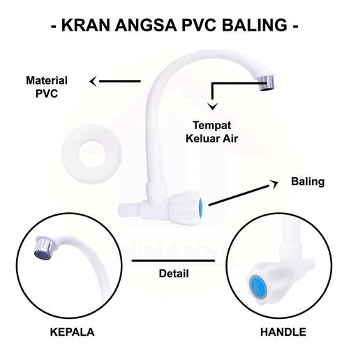 Jual KRAN ANGSA PVC BALING PUTIH - KRAN CUCI PIRING - Kota Surabaya ...