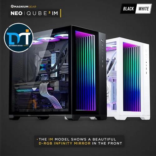 Promo Magnium Gear Neo Qube 2 Infinity Mirror Tempered Glass Mid-Tower ...