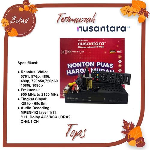Jual Parabola Tanaka Transvision Nusantara Merdeka Garansi Resmi TOPS ...