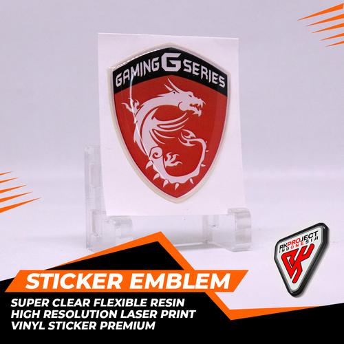 Jual STIKER TIMBUL EMBLEM STICKER RESIN LENTUR MSI GAMING V2 - Kab ...
