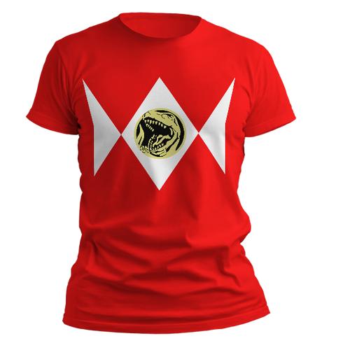 Jual Kaos Red Ranger Mighty Morphin Power Rangers RetroClass - S - Kab ...