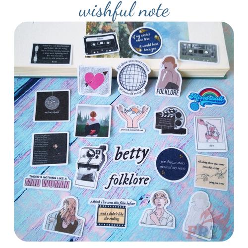 Jual wishful - 11pcs Sticker Taylor Swift - Mini Folklore Vol.2 ...