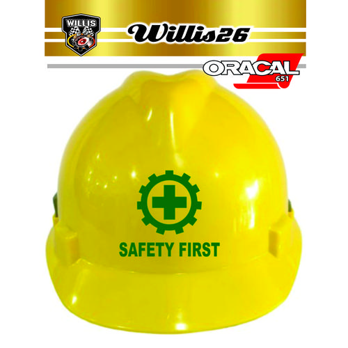 Jual STICKER SAFETY FIRST HELMET PROYEK - Kab. Garut - willis 26 ...