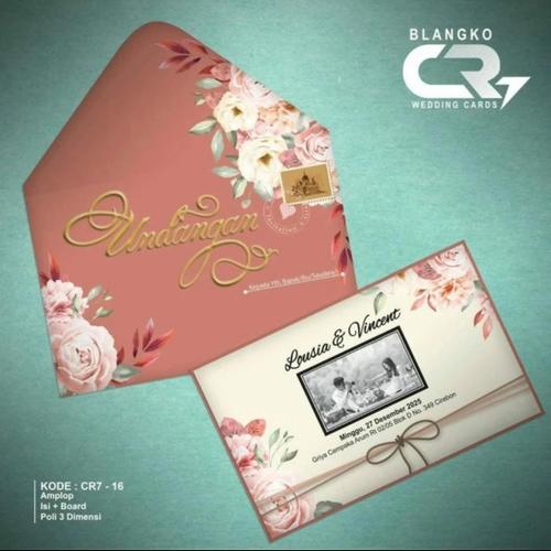 Jual Kartu Undangan Hard Cover CR7 16 Blangko Undangan Nikah + Amplop ...