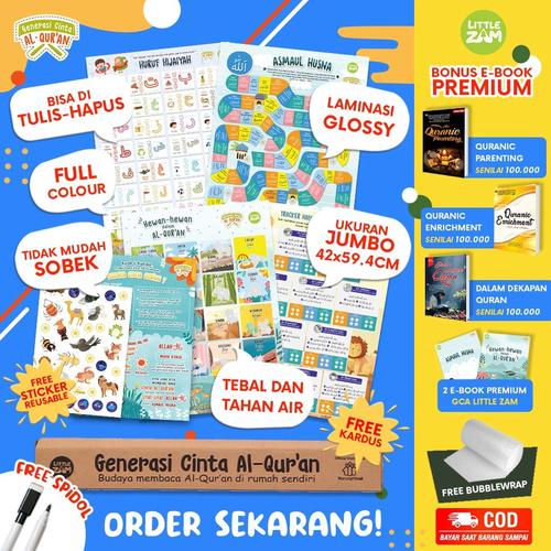 Jual Little Zam (GCA) - PAKET LENGKAP SUPER JUMBO - Poster Edukasi Anak ...