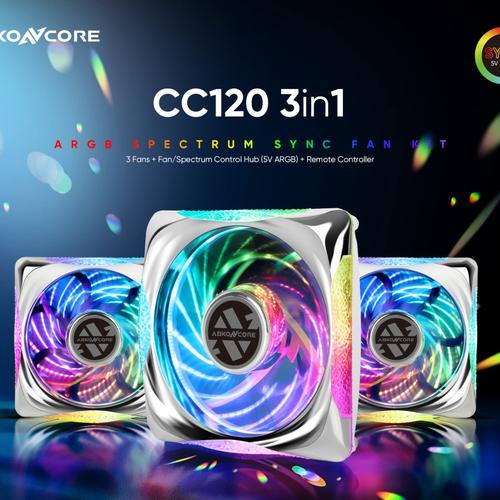 Jual Fan Casing ABKONCORE CC120 / CC 120 ARGB SPECTRUM SYNC 3in1 - 12CM ...