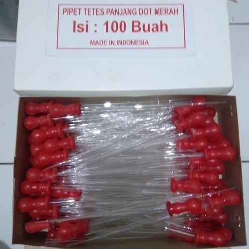 Jual Pipet Tetes Kaca 15cm. Dot Merah. 100/Pack. Panjang 15cm - Kota ...