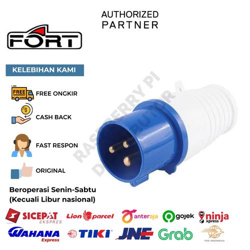 Jual FORT CEE 013 3Pole 16A INDUSTRIAL PLUG 3pin 16A - Jakarta Barat ...