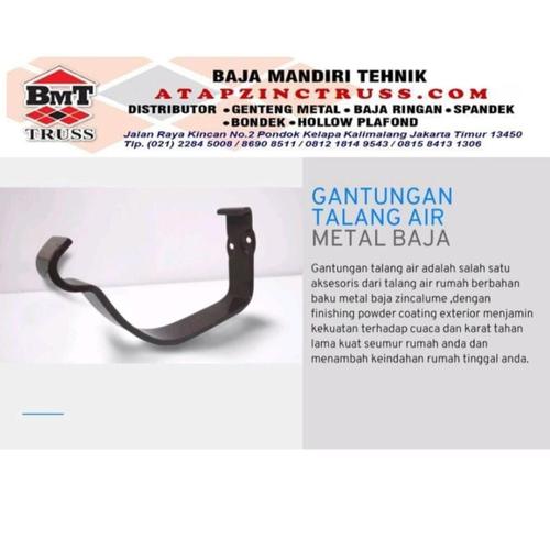 Jual Bracket Holder / gantungan pegangan talang air setengah lingkaran ...