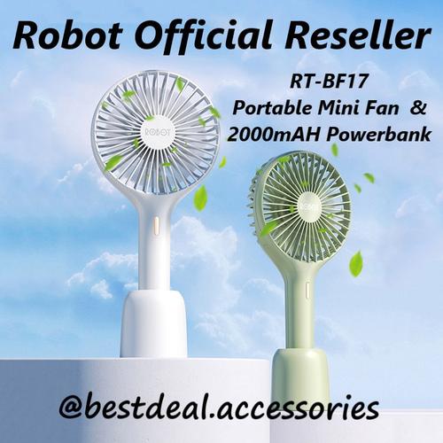 Jual Robot RT-BF17 Kipas Angin Portable Mini Fan 2000mAh (New RT-BF11 ...