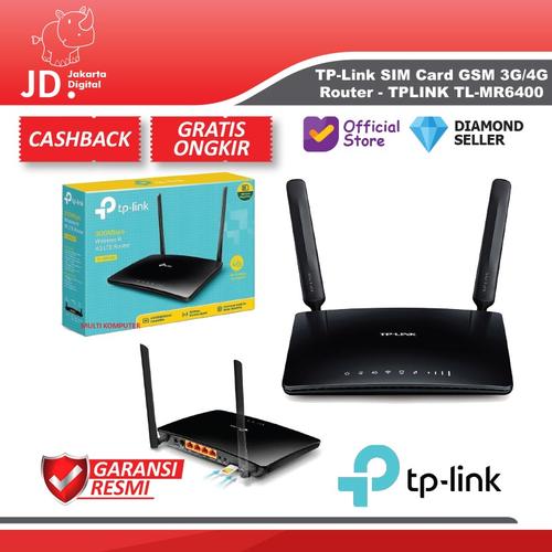 Promo TP-Link SIM Card GSM 3G/4G Router - TPLINK TL-MR6400 Cicil 0% 3x ...