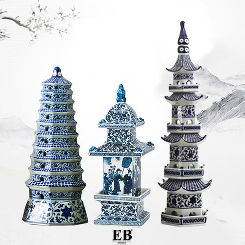 Jual Pajangan Meja / Kuil Keramik / Pagoda Ceramic Decor EB Home 449/18 ...