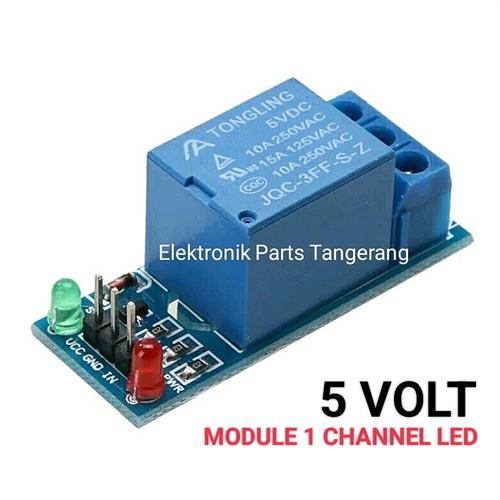 Jual MODULE 1 CHANNEL LED 5 VOLT RELAY MODULE 1 CHANNEL LED RELAY 5V ...
