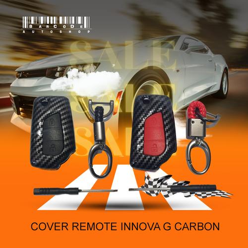 Jual Casing Kunci/Key Cover Carbon Toyota Innova Reborn Type G - Hitam ...