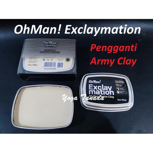 Promo Pomade Oh Man Army Clay The Proffesional Matte Waterbased Murah ...