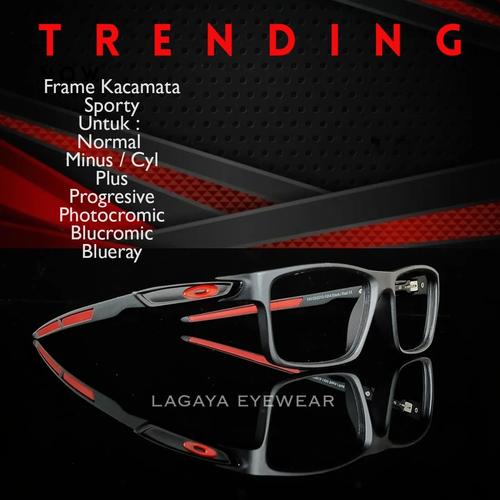 Jual KACAMATA SPORT OKLAY SPORT 1354 FASHION AKSESORIS LENSA BENING - Hitam, ProgBluecromic ...