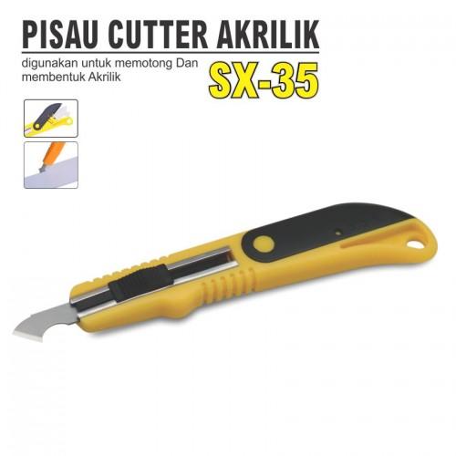 Jual ALDO PISAU CUTTER ACRYLIC MIKA PLASTIK CUTTER KNIFE SX-35 - Kota ...