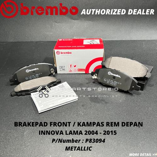 Jual KAMPAS REM DEPAN BRAKE PAD INNOVA 2004-2015 FRONT METALLIC BREMBO ...