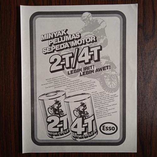 Jual Iklan Jadul OLI ESSO - Pajangan Poster Otomotif Motor Oil Olie ...