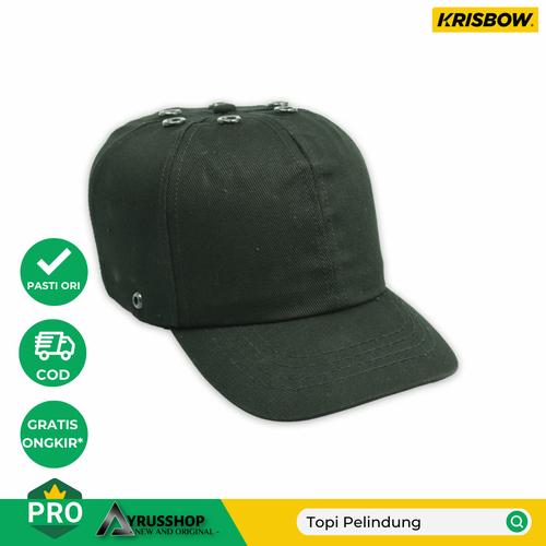 Jual Krisbow Topi Safety Pelindung Keselamatan Kerja/Plat Besi/Hitam ...