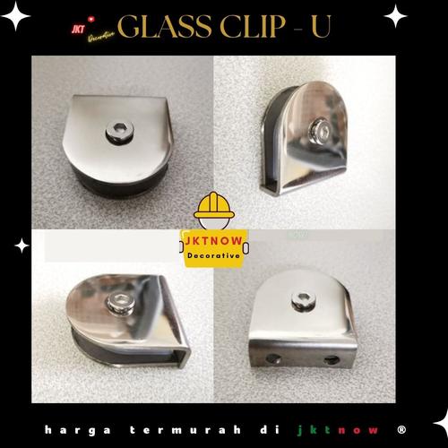 Jual Glass clip Bulat Stainless Penjepit kaca untuk railing balkon kaca ...