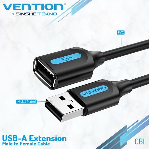 Promo Vention Kabel Usb 3.0 2.0 Extension Male to Female - CBI USB 2.0 ...