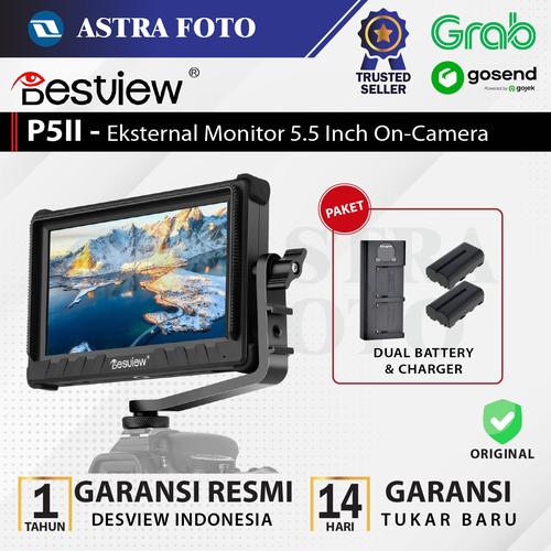 Promo DESVIEW P5II Eksternal Monitor 5.5 Inch On-Camera P5 II GARANSI ...