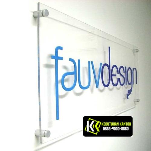 Jual Papan Nama Kantor Logo Perusahaan Signage Acrylic Custom - Kota ...