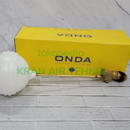 Jual floating valve kuningan DN15 onda original 1/2 inch pelampung air ...