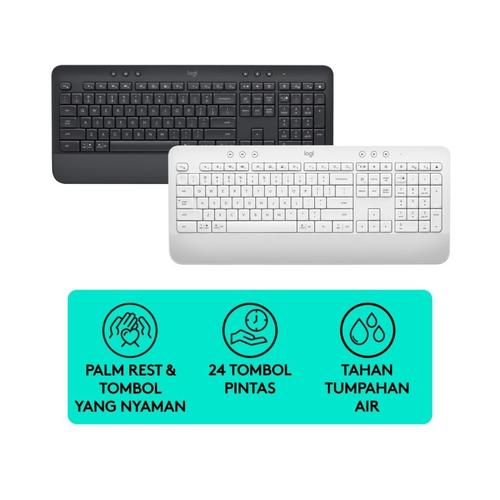 Jual Logitech K650 K 650 Signature Keyboard K650 Wireless Bluetooth ...