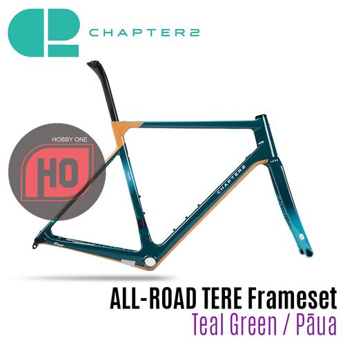 Promo CHAPTER 2 TERE Teal Green Paua Rim Brake All Road Frameset - S ...