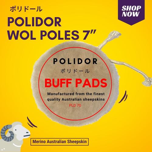 Jual Wol Poles Bulu Domba Australia 7 inch wool poles - Velcro putih ...
