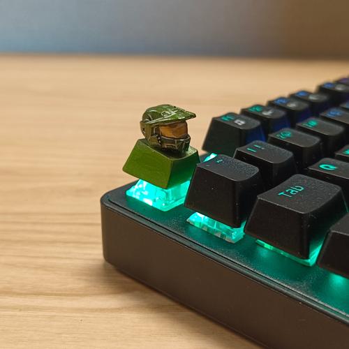 Jual Artisan Keycap Keycaps - Halo Masterchief - Mechanical Keyboard ...
